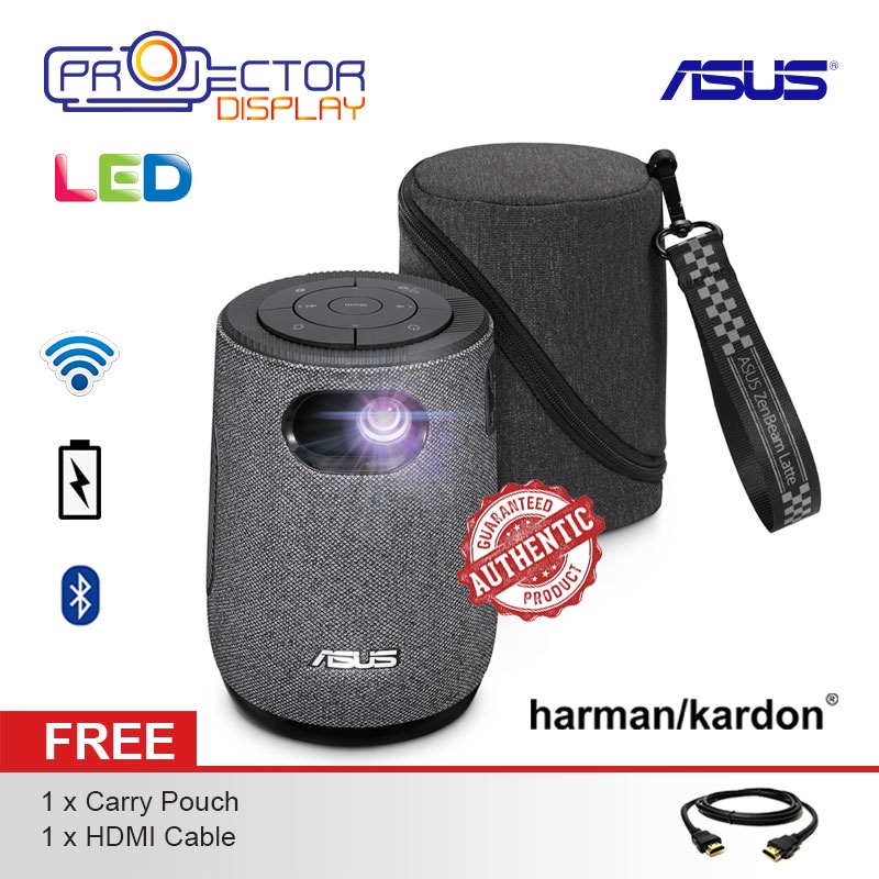 ASUS ZenBeam Latte L1 Portable LED Projector 300 Lumens, 720p ...