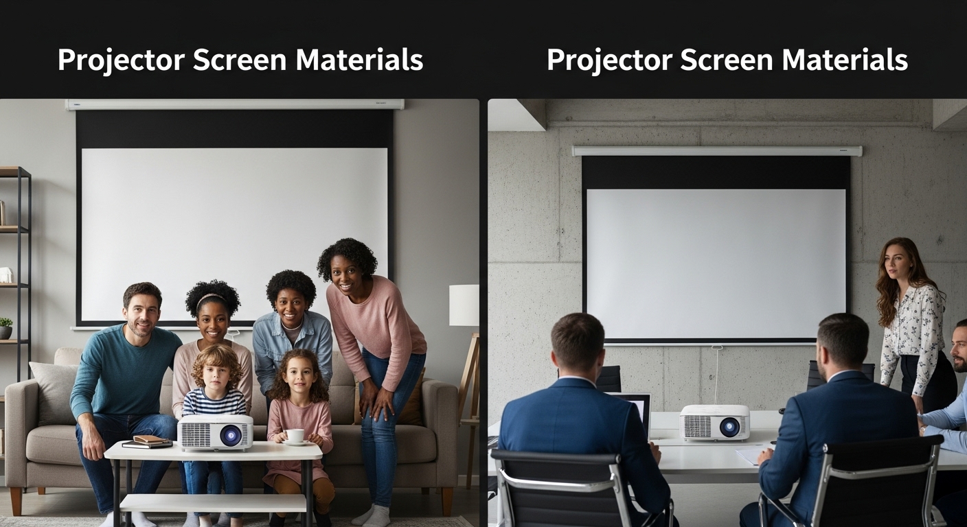 Understanding Projector Screen Materials for Home and Business ...